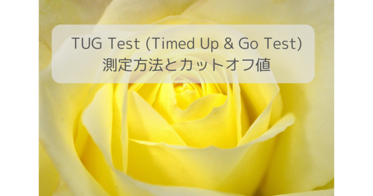 TUG Test（Timed Up ＆ Go Test)の測定方法とカットオフ値 | リハビリ評価の広場